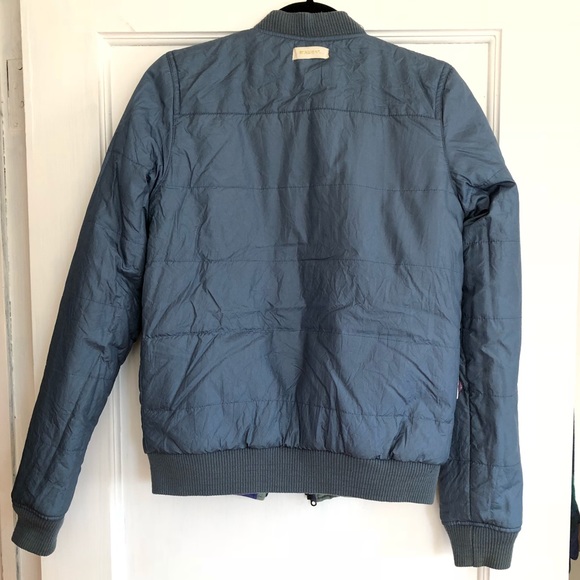 Insight | Jackets & Coats | Insight Green Blue Plaid Reversible Bomber ...